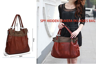 Spy Hidden Secret Camera in Ladies Handbag in Delhi India